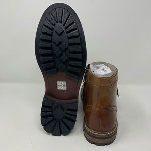 Crevo | Shoes | New Crevo Tristen Chestnut Leather Wingtip Boot | Poshmark